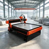 China 2D 3D CNC Stone Carving Machine 1200x1200mm Tombstone Engraver with 6kW Spindle for sale