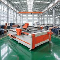 China 380V Oscillating Vibrating Cutting Machine Rdcam Fiberglass PVC Leather Cutter 1600x2500mm for sale