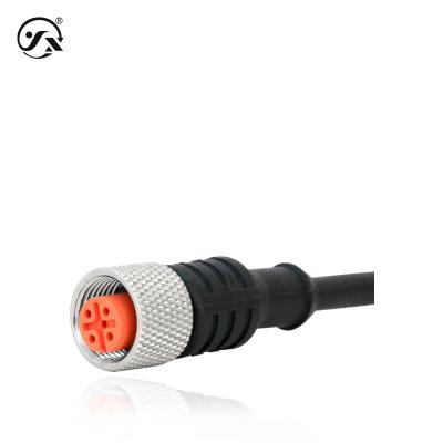 Cina Accessori di installazione in nero IP65 IP67 IP68 IP69K M12 Plug aerea con cavo in vendita