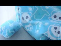 Polyester Polar Fleeece  sherpa 2-ply Swaddle blanket