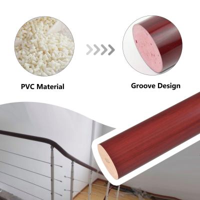 中国 パーソナライズ可能なPVCフェンスのためのガラス階段のレンディング 50w * 50h mm 販売後サービス 販売のため