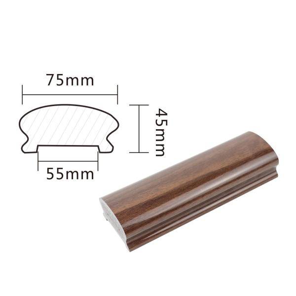 Quality SO745 Horseshoe Design PVC Plastic Handrail for Stair Railings/Handrails Item NO for sale