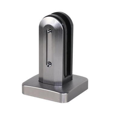 China Simple Design Glass Railing Clamp for Glass Fence Pool Balustrade Aluminum Material for sale