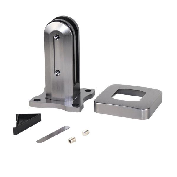 Quality Glass Clip for Flooring Mounted Swimming Pool Glass Holder in Railing System for sale