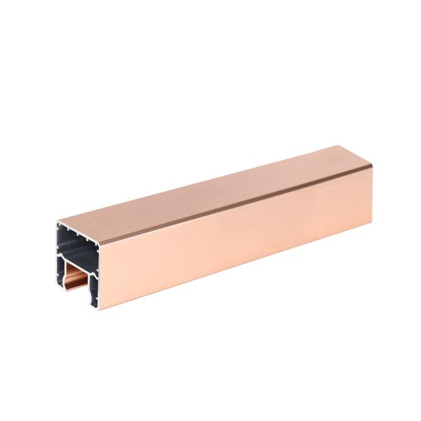 Quality Brushed Aluminum Glass Stair Balustrade and Handrails for Customized Color for sale