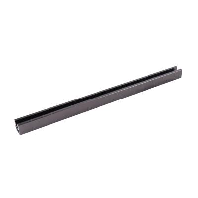 China Grey Frameless Glass Aluminum Balustrades Handrails for Glass Balcony Deck Stair Swimming Pool for sale