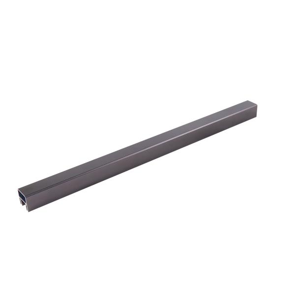 Quality Flooring Mounted Fence Handrail Aluminum Railing Balustrades with U Profile for sale