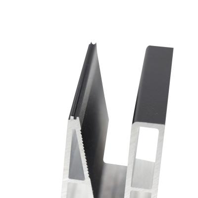 China W45*H80mm Aluminum U Base Channel for Glass Pool Fencing in Stair Railings / Handrails for sale