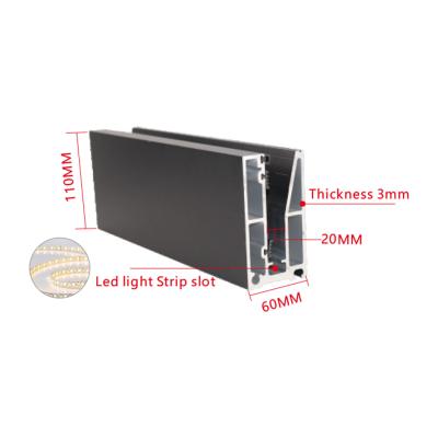China 3.5m Glass Railing U Channel Clamp for Staircase and Balcony Glass Enclosure Undercut for sale