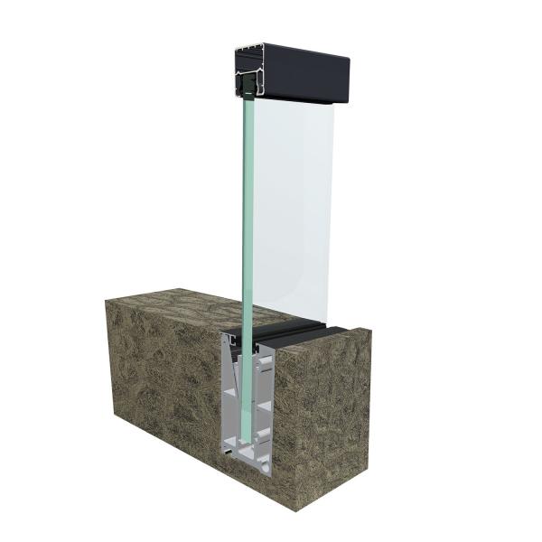 Quality Frameless Glass Railing Aluminum Channel Base Shoe with 3mm Thickness FOB Ningbo for sale