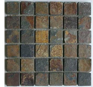 China mosaic slate stone tile sheets for sale