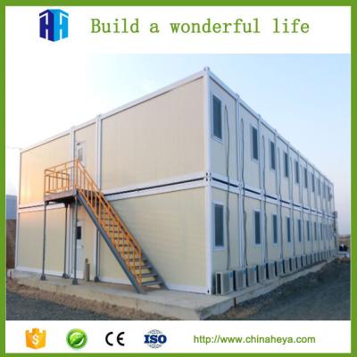 China low cost prefab steel frame two story self contained container house China suppliers for sale