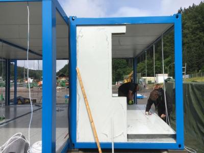 China 2017 Unique fashion modular steel frame prefab container house for people life home for sale