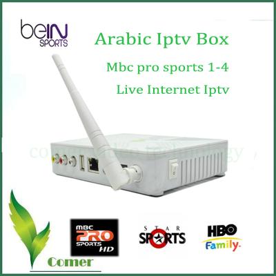 Chine Chaînes de télévision arabes blanches boîte, boîtier décodeur arabe de HD de l'androïde 600 IPTV HD à vendre