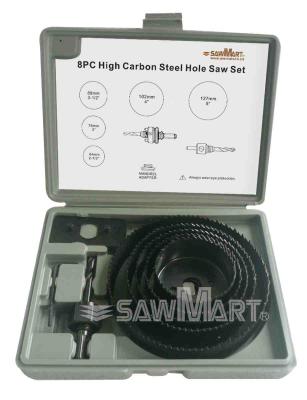 China 8PC High Carbon Steel Hole Saw Set for sale