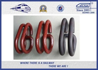 China Elastische Klemmplatten Deenik spüren Klammern-Oxid-Schwarzes 60Si2Mn für Bahnsystem auf zu verkaufen