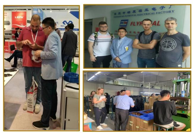 Customer visiting Flyroyal factory