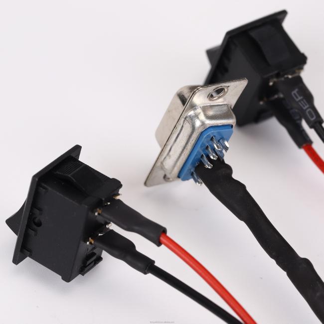 Wiring harness with switch component