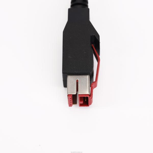 Quality 5A Nylon 24V Powered USB Cable To USB-B Male And Hosiden Plug For Printer for sale