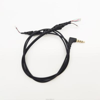 China 90 Degree Right Angle Male 3.5mm Jack Audio Stereo Cable with 0.3m Length for Computer Speaker and Phone for sale