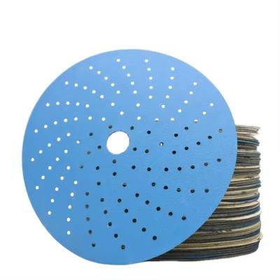 China Wholesale Sandpaper  Purple Ceramic Sanding Disc 150mm 6 Inch Hook and Loop Sanding Paper Abrasive Discs for Automotive for sale