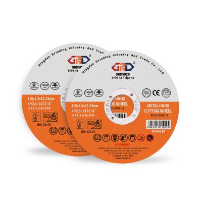 China Hot Sales 4.5'' 115x1.2x22.2mm Metal Cutting Disc Abrasive Tools for Efficient Wheel Cutting for sale