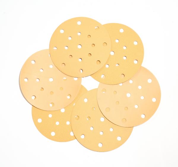 Quality Wholesale Price Quality 5 Inch 6 Holes/ 6 Inch 9 Holes Car Abrasive Sanding Disc Sand Paper for sale