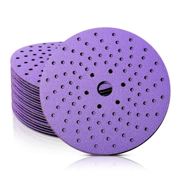 Quality Durable Purple Sandpaper Automotive Polishing Aluminum Oxide Sanding Belts SG Abrasive Porous Sand Paper for Car Sanding for sale
