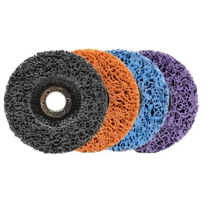 China Poly Strip Disc Abrasive Angle Grinding Wheel Roll Lock Strip Clean Discs Removal of Rust Paint and Flaking Materials for sale