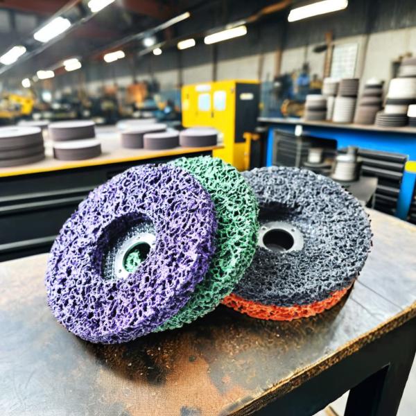 Quality High-Diameter 100mm 4inch Abrasive Cleaning Disc Customizable Paint Stripping Wheel Tool with Fiberglass Backing High Hardness for sale