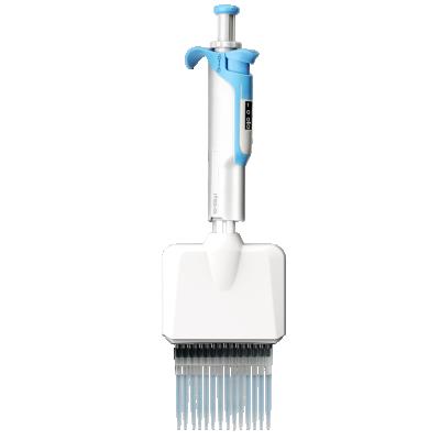 China Hippete 16 Channel Plastic Manual Micropipette Tips with Adjustable Volume Micro Qpette Lab UseSound Light Alarm for sale