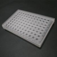 China 96 Well Non Skirted Clear PCR Plate 0.2ml Alphanumeric Grid for Thermal Cycling for sale