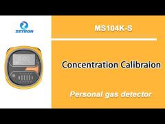 「Concentration calibration」MS104K-S Portable Diffusion Gas Detector