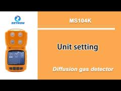「Unit setting」MS104K- -4 in 1 Diffusion Type Mini High Sensitivity Gas Detector