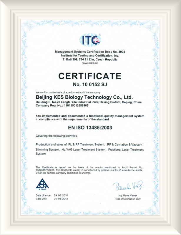  - Beijing KES Biology Technology Co., Ltd.