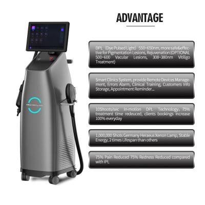 China As senhoras 3 em máquinas de 1 remoção do cabelo de 520nm Ipl optam Nd Yag da beleza de Elight Epilation Dpl à venda
