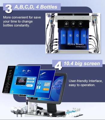 Cina Imbiancatura della macchina facciale dell'ossigeno di PDT, macchina 14 di H2 02 Hydrafacial in 1 in vendita