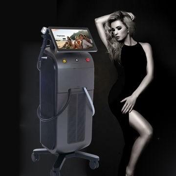 Cina macchina 808 di depilazione del laser a diodi dell'affissione a cristalli liquidi 1600w stazionaria in vendita