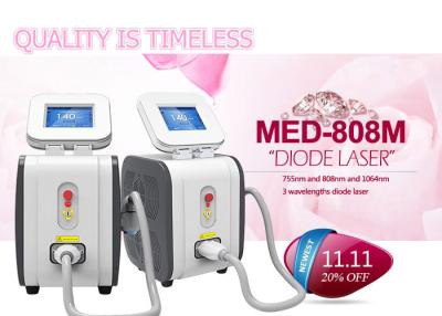 Cina Macchina medica di depilazione di 808 laser a diodi di tri lunghezza d'onda in vendita