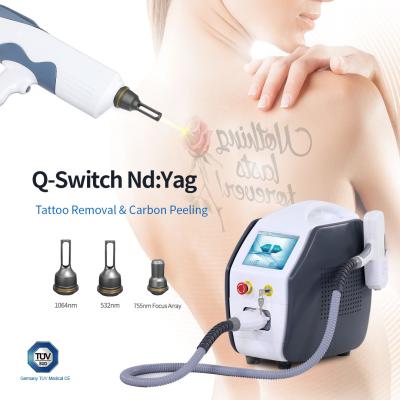 China Oem van de tatoegeringsverwijdering de Q Geschakelde Laser 1064nm 532nm 1320nm van Nd Yag Te koop