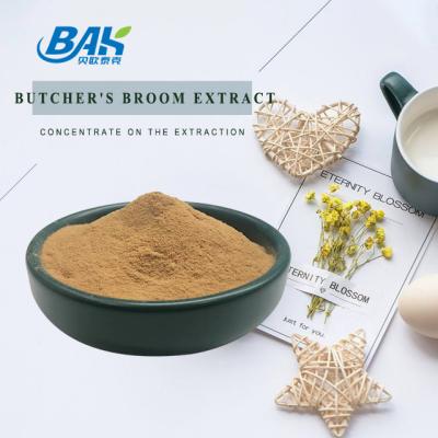 Cina Plant Extract Powder Ruscogenin10% Butcher Broom Extract in vendita