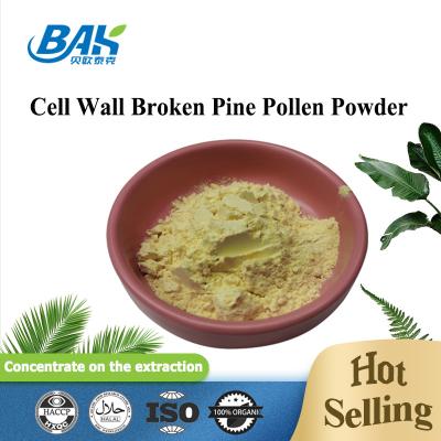 中国 Natural Pine Pollen Powder High Quality Cell Wall Broken Pine Pollen Powder 販売のため