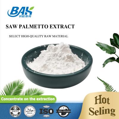 中国 Factory Supply Saw Palmetto Extract 25% 35% 45% Fatty Acids Serenoa Repens White Powder 販売のため