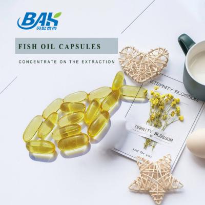 Cina Promuovendo la capsula Softgel giallo trasparente dell'olio di pesce della retina in vendita