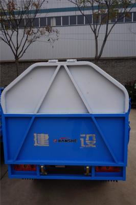 China Special Three WheelTricycle/ Big garbage container lift truck Closed Cabin Cargo tricycle for sale