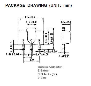 China Het silicium epitaxial transistor HR1F3P NEC dronkaard-89 van de op-spaanderweerstand PNP Te koop