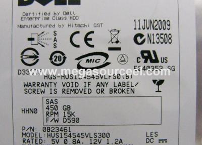 China Server Notebook Hard Drive HITACHI 450 GB SAS 15K Rpm 3.5 Inch HUS154545VLS300 for sale