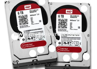 中国 ウェスタン・デジタル6TB赤いNAS RAID WDのハード・ドライブSATA 6 Gb/s 64MB WD60EFRX 6 TB 販売のため