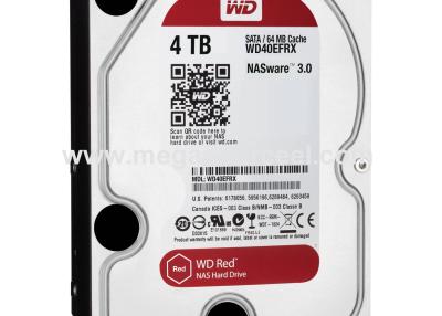 中国 ウェスタン・デジタルWD40EFRX赤いIntelliPower 4TB SATA 6GB 3.5のインチHDDのハード・ドライブ 販売のため