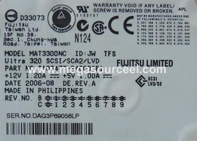 Κίνα Επιχείρηση 300 καυτός-ανταλλαγή HDD - 3,5 Fujitsu ΜΒ» - MAT3300NC - Ultra320 SCSI - 10.000 περιστροφές/λεπτό προς πώληση